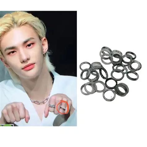 Homaika rings acrylic black and white - купить недорого | AliExpress