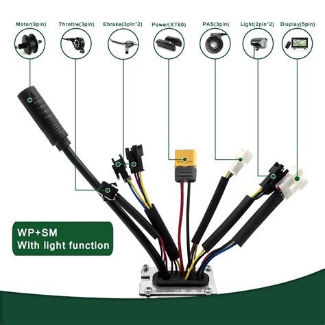 Kt Ebike Controller 36v 48v 350w 500w 750w 22a Lcd Grandado