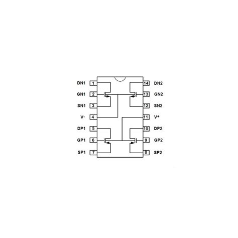 IC Dual Compl Pair Inverter IC