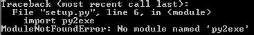 Python Using Py Exe With Python X Stack Overflow