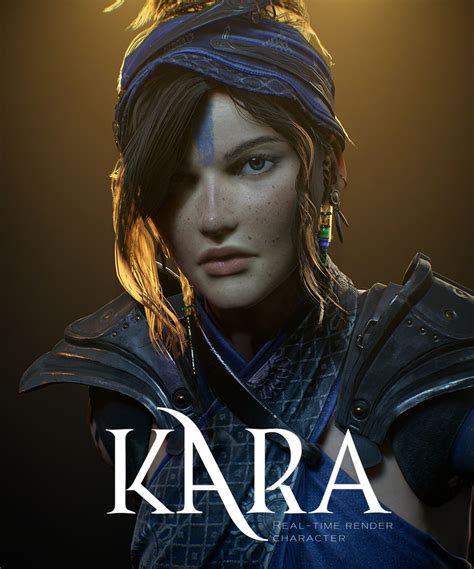 3d Model Character Design Kara By Modratchata 1 Full Image