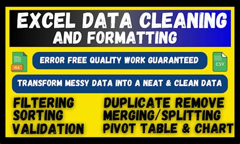Clean And Organize Your Messy Excel Data For Better Analysis By Vishal00100 Fiverr