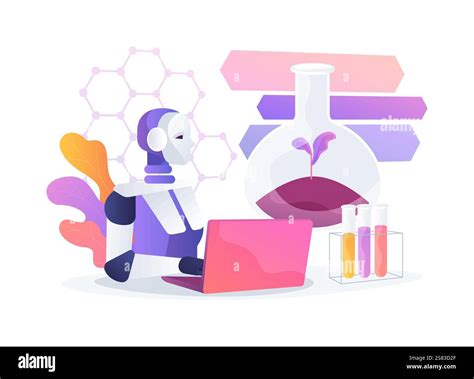 Ai Streamlined Lab Processes Abstract Concept Vector Illustration Stock