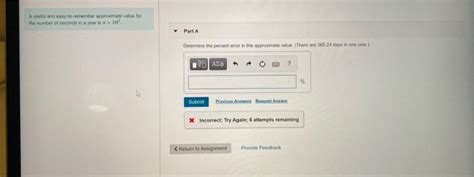 Solved A And Remember Approximate Value For The Number Of