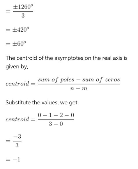 Solved 2 Sketch The Root Locus Using The Hand Drawing Rules
