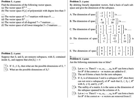 Solved Problem Point Find The Dimensions Of The Chegg