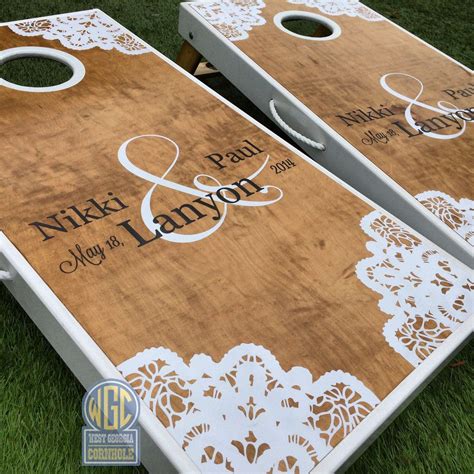Lace Corners Custom Cornhole Board Set West Georgia Cornhole