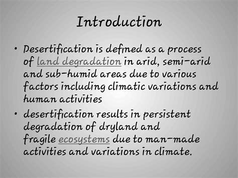 SOLUTION: Animal ecology topic desertification - Studypool