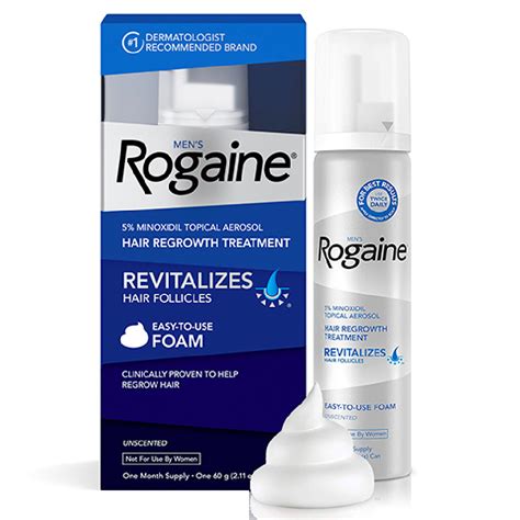 Buy Mens Rogaine 5 Minoxidil Topical Aerosol Hair Regrowth Treatment
