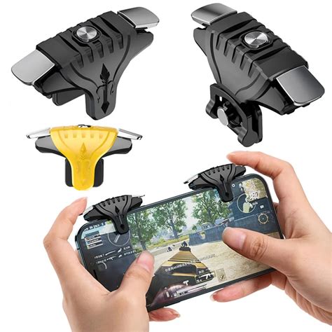 1 Pair Mobile Game Controller Gamepad Trigger Aim Button Shooter