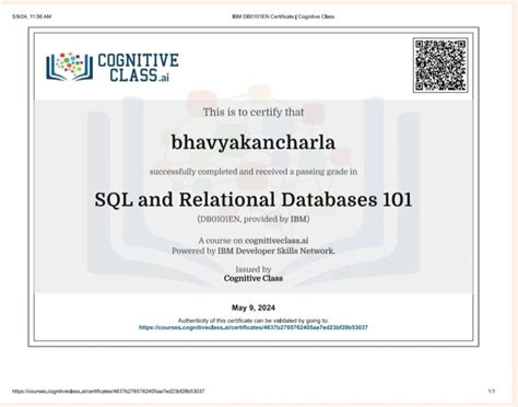 bhavya kancharla on linkedin sql databasemanagement certification