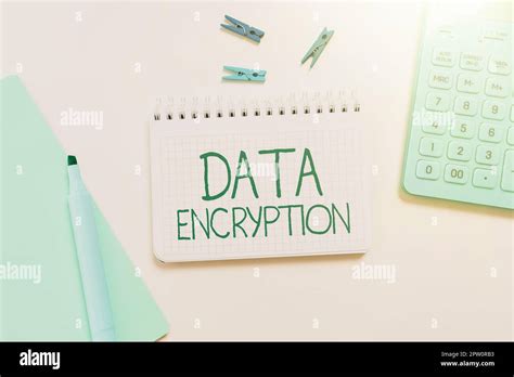 Text Caption Presenting Data Encryption Concept Meaning Conversion Of