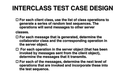 Ppt Chapter 23 Object Oriented Testing Powerpoint Presentation Free