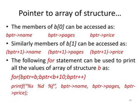 Structure In C PPTX Programming Languages Computing