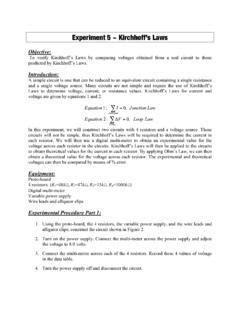 Experiment Kirchhoffs Laws Experiment Kirchhoff S Laws Pdf PDF PRO