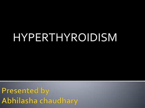 Tamsil Syafiuddin On Linkedin Hyperthyroidism