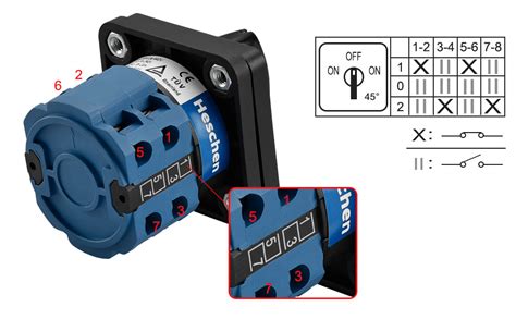 Heschen Interruptor De Cambio De Selector De Leva Giratorio Universal
