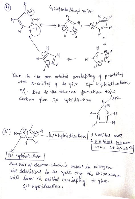 [Solved] . 5. (9 points) On the lines provided, state the hybridization ...