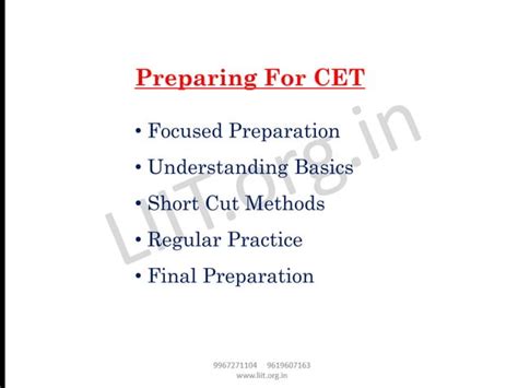 Mca Cet Mca Entrance Classes Ppt