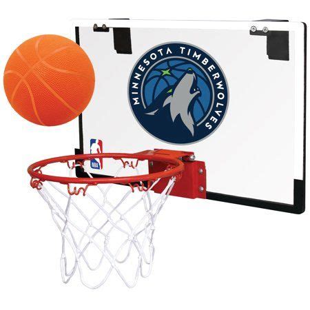Rawlings Nba Game On Basketball Hoop Set Minnesota Timberwolves Clear Minnesota Timberwolves
