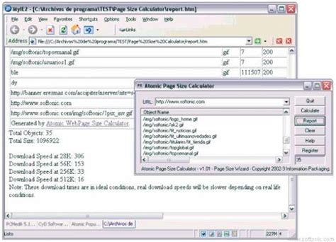 Atomic Webpage Size Calculator Download