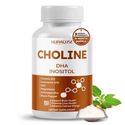 Choline With Dha Inositol Vitamin B12 Coenzyme Q10 Nac Magnesium
