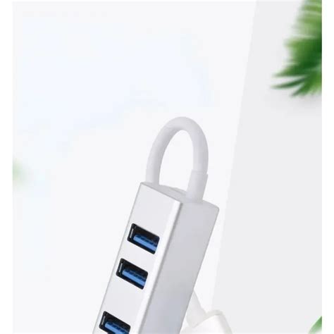 4 Port Usb 3 0 Hub With Multi Splitter Double Usb Adapter And Expander Cable For Laptop Desktop
