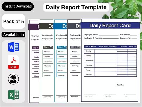 A Daily Report Template Is A Great Tool For Any Team To Track And Measure Performance Using