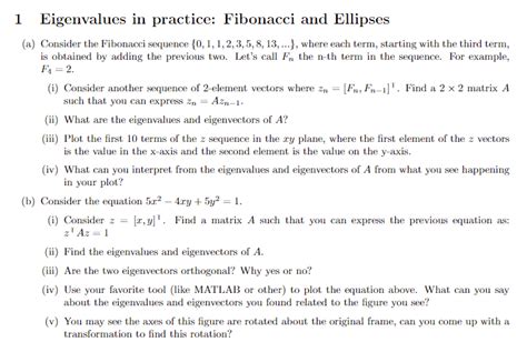 Solved A Consider The Fibonacci Sequence Chegg