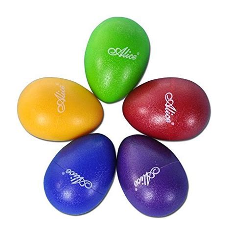 Alice Plastic Egg Shaker Multicolor Percussion Musical Eggs Percussion