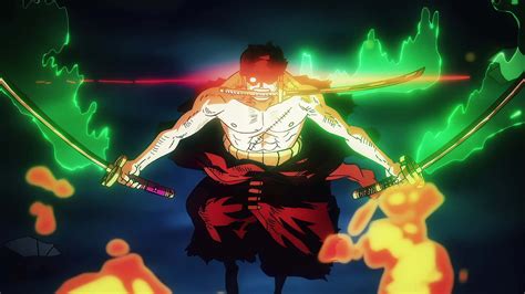 Download Zoro Kingof Hell Aura Wallpaper