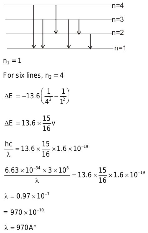 3 A Hydrogen Atom Is In The Ground State In Order To Get Six Lines