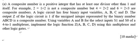Solved A A Composite Number Is A Positive Integer That Has Chegg