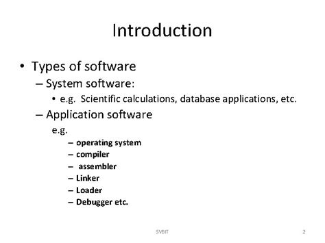 Introduction To System Programming Introduction Types Of Software