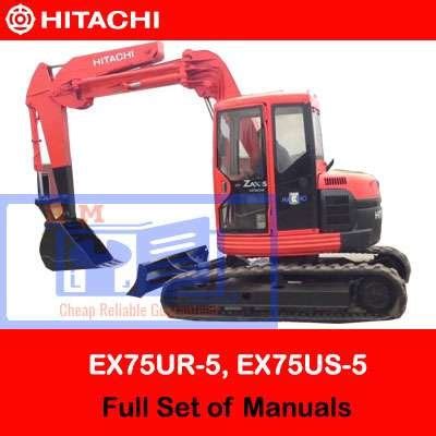 Hitachi Ex75ur 5 Ex75us 5 Full Set Of Manuals Pdf Manual Download