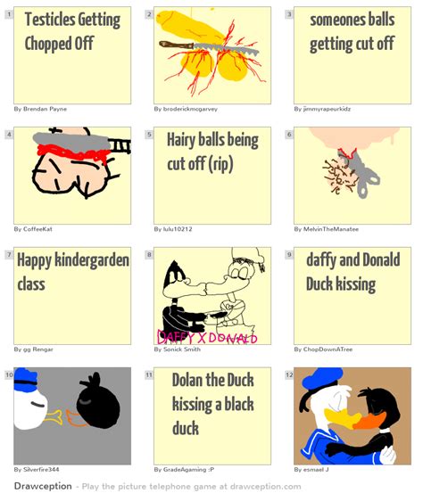 Testicles Getting Chopped Off Drawception