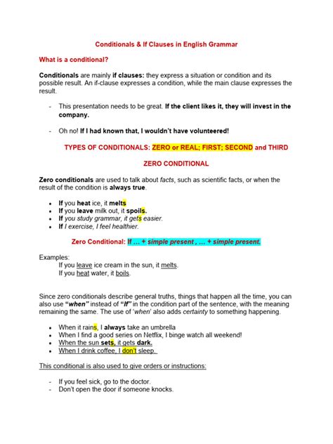Conditionals 0 1 2 Oct 2023 Download Free Pdf Linguistic
