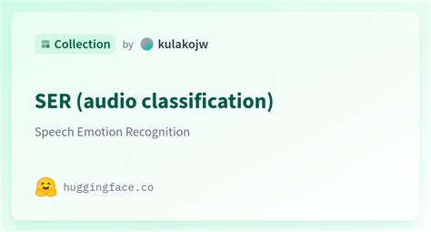 Ser Audio Classification A Kulakojw Collection