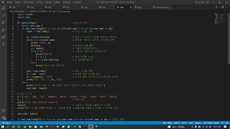파이썬 타자게임 만들기english Typing Game Youtube