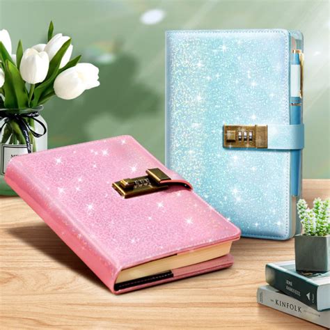 A5 Password Notebook Inner Page Combination With Lock Journal Simple Babe Handbook Travelers