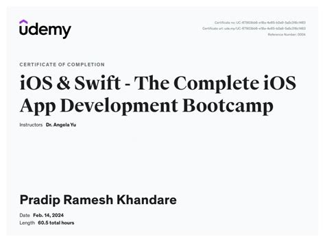 pradip khandare on linkedin just earned my ios developer certificate