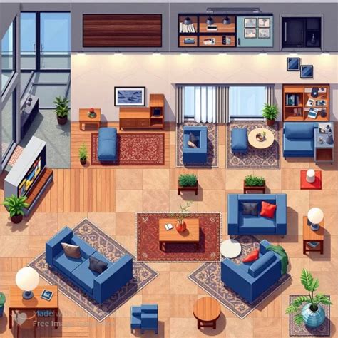 Modern Interior Tileset Rpg Maker Mz 48x48 Pixel Art Free Ai Art