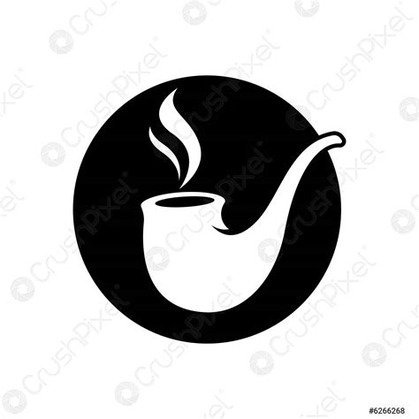 Smoke Pipe Logo Images Illustration Stock Vector 6266268 Crushpixel