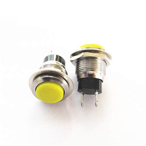 สวิทช์ 12mm ปุ่มกด รีเซ็ต กดติด ปล่อยดับ Reset Switch 2 ขา ขนาด 12mm