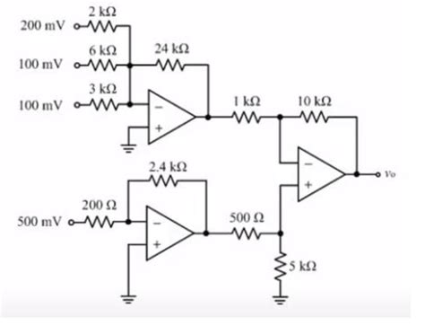 Solved Find The Voltage Value Taken From The Output In Chegg