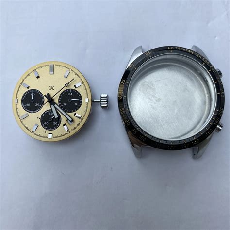 세이코 시계용 남성용 시계 케이스 다이얼 스테인레스 스틸 시계 스트랩 날짜 다기능 크로노그래프 야광 방수 남성용 시계