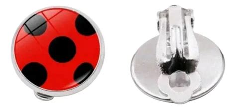 Aretes Miraculous Ladybug Rojo Y Negro Cosplay Mercadolibre