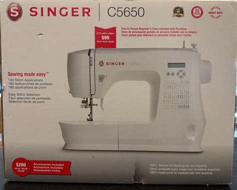 Singer C5650 Sewing Machine 17 X 88 X 123 New Ebay