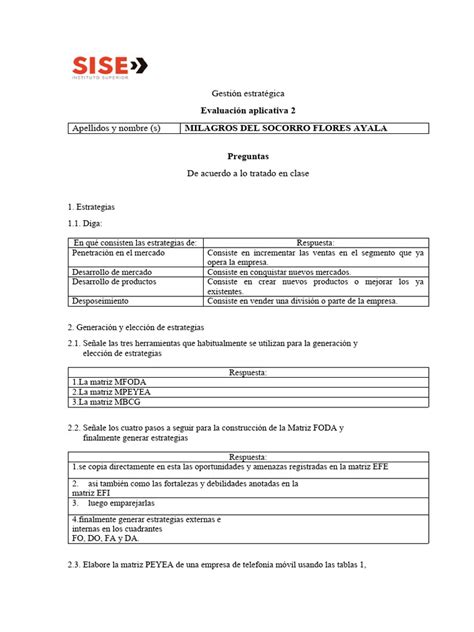 Ge Ea2 Pdf Análisis Foda Business