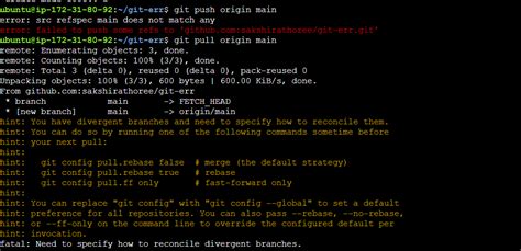 Git Error You Have Divergent Branches And Need To Specify How To